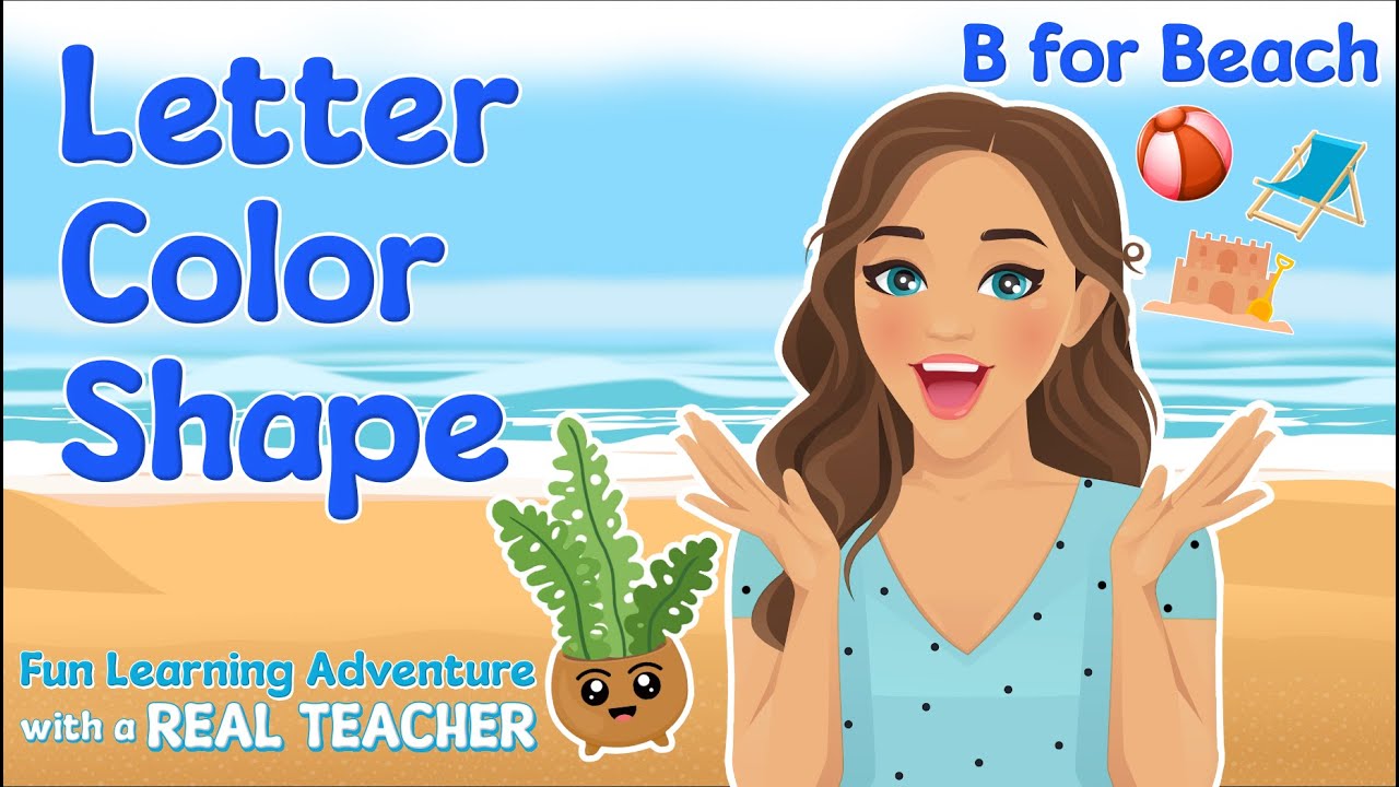 Letter B, Shape, Color, Counting Numbers | Toddler Preschool Learning ...