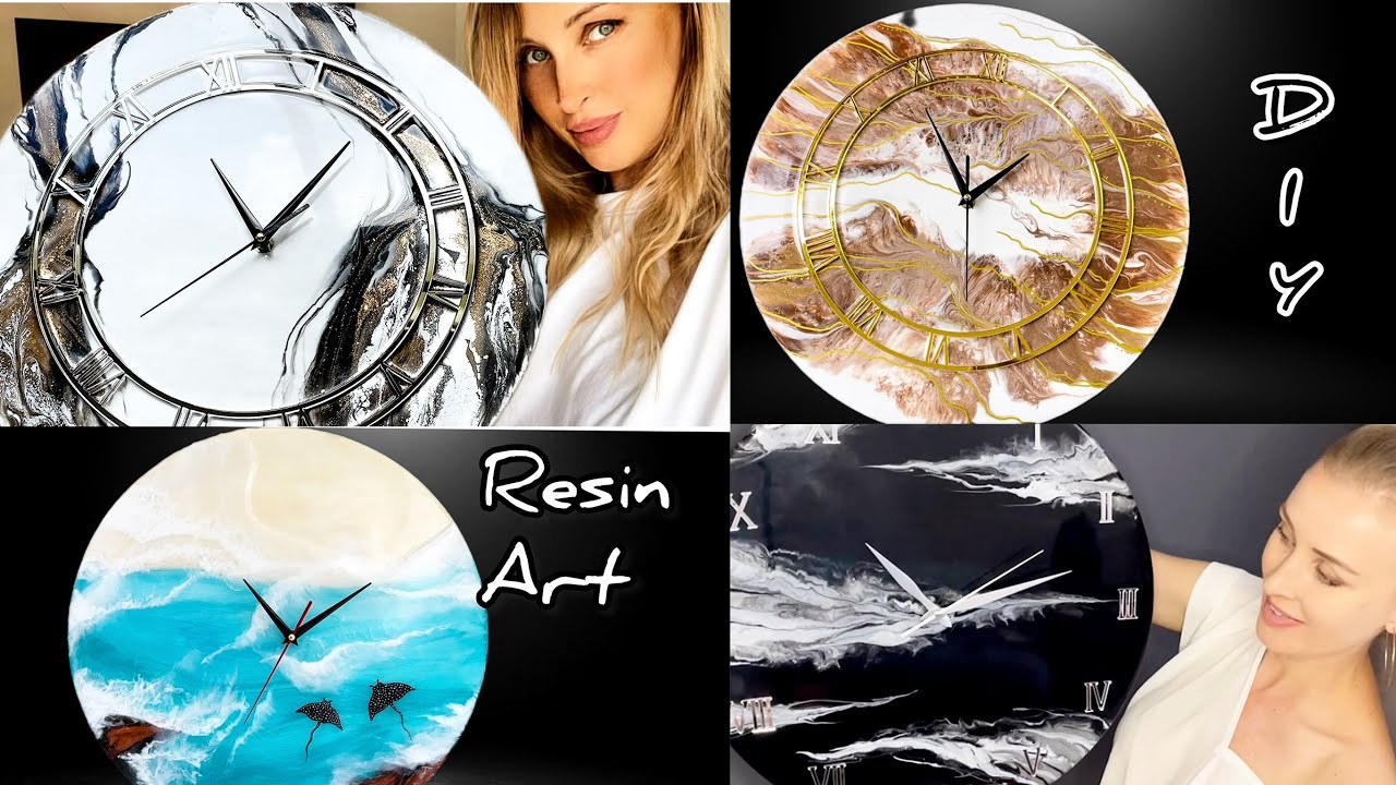 Epoxy Resin for Beginners! Top 4 Epoxy Clock idea! - YouTube