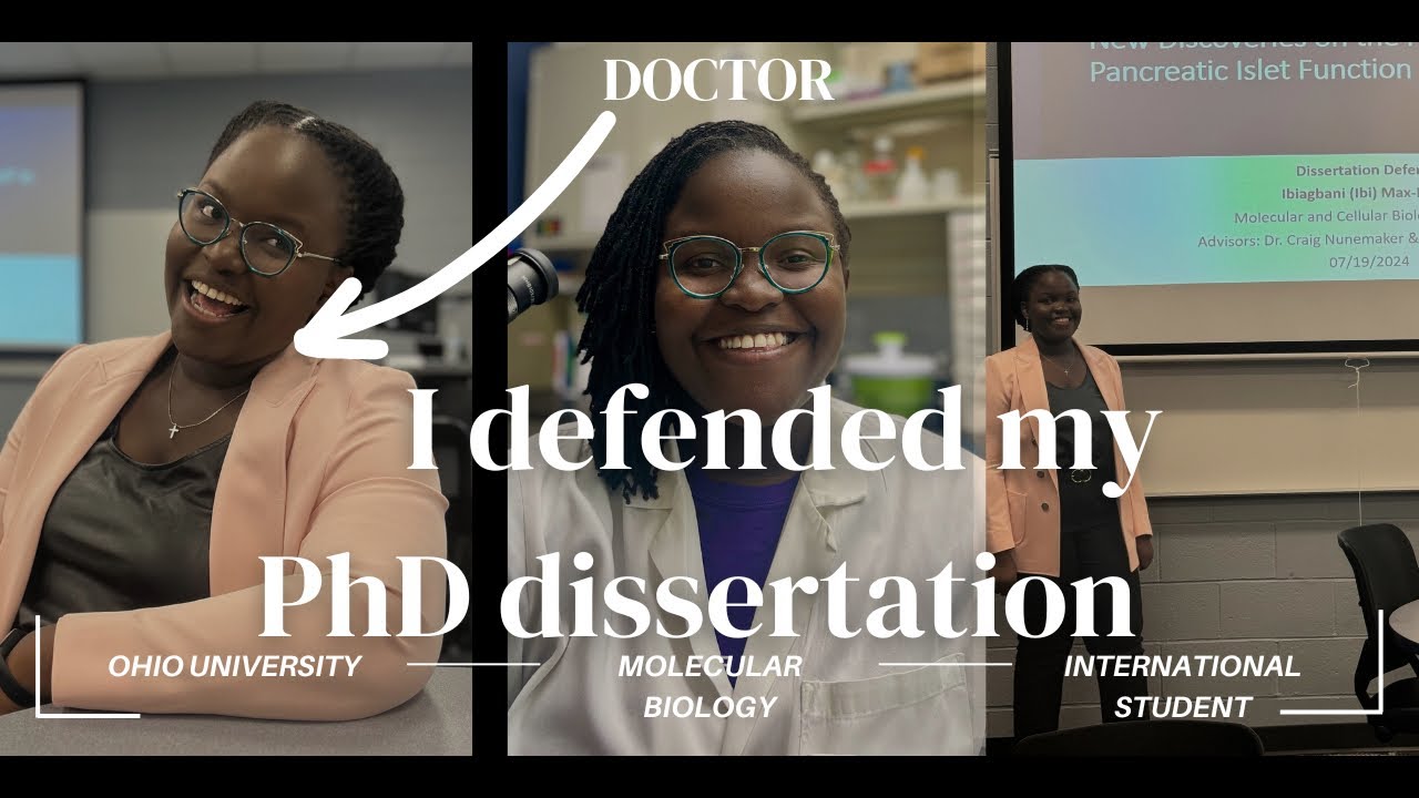 DEFENDING MY PhD DISSERTATION IN MOLECULAR BIOLOGY | OHIO UNIVERSITY ...