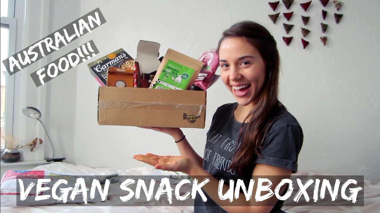 VEGAN FOOD UNBOXING || Australian Treats! - YouTube