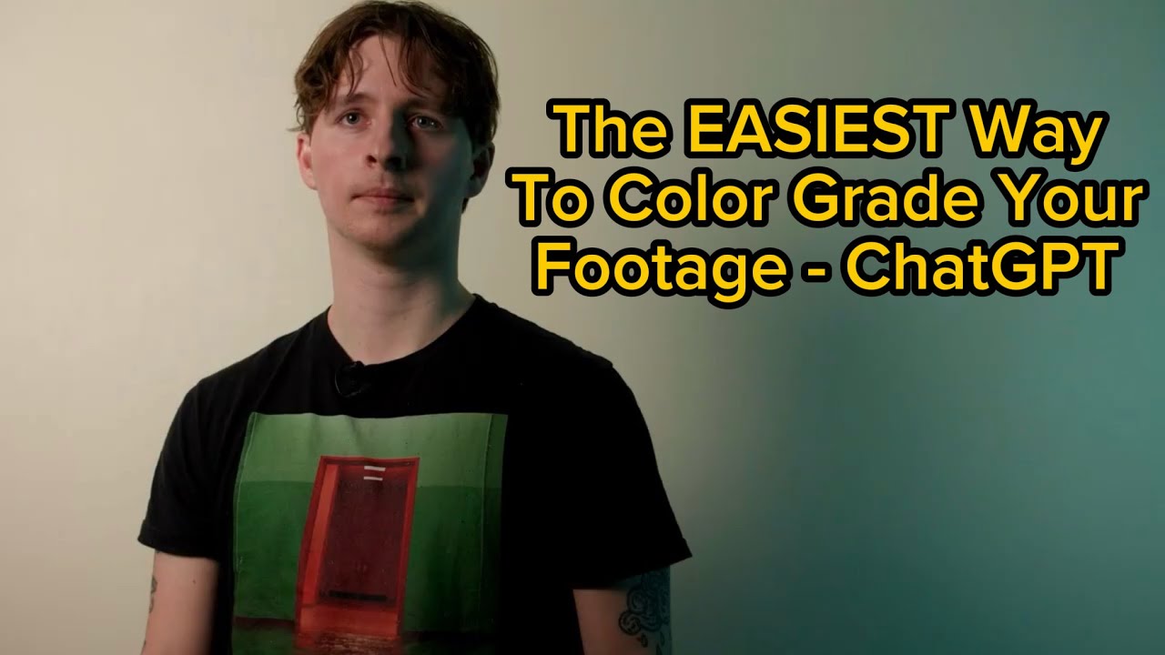 Color Grading Using ChatGPT - YouTube