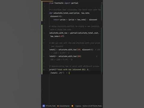 When should you use functools.partial in Python? Unlocking Pythons #hidden Power Simplify ...