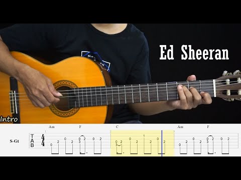 Happier - Ed Sheeran - Fingerstyle Guitar Tutorial TAB + Chords - YouTube