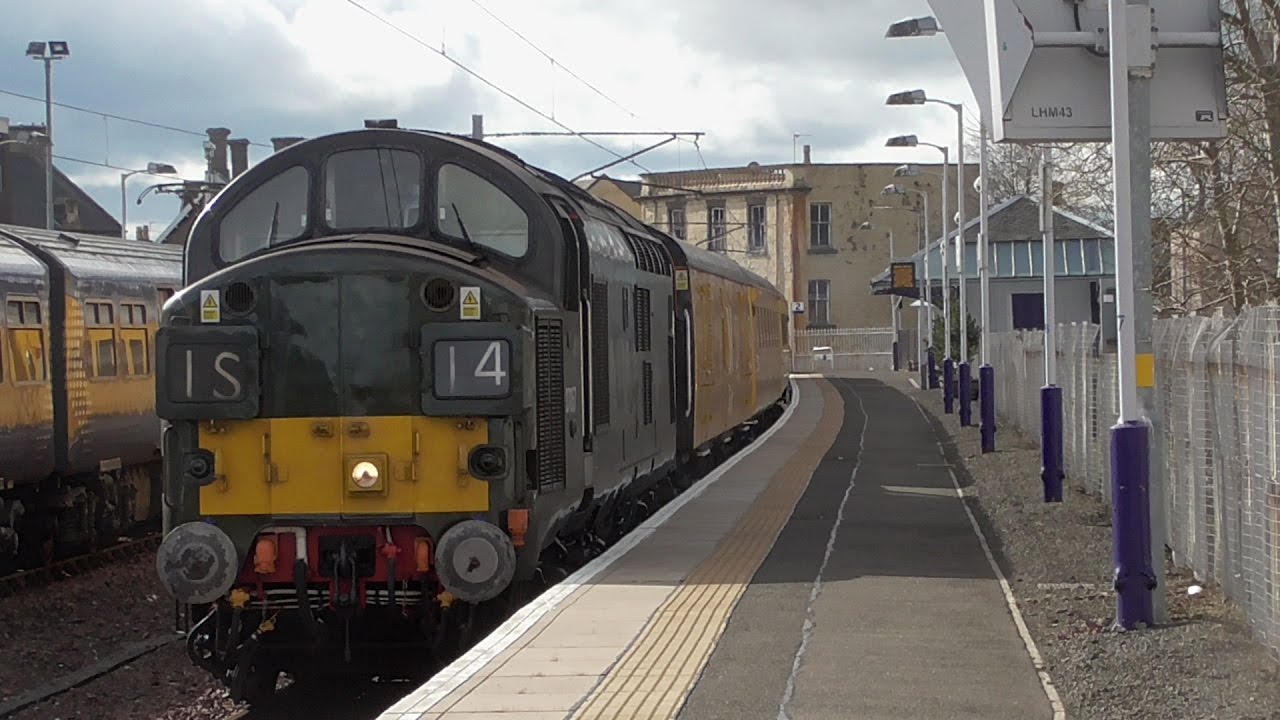 37057 & 37421 on Network Rail PLPR Test Trains | April 2017 - YouTube