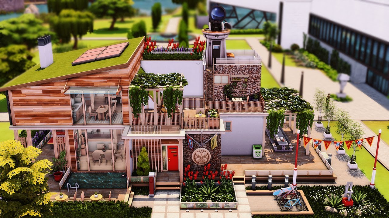 Foxbury 🦞 Student Housing | The Sims 4 - Stop motion speed build (No CC ...