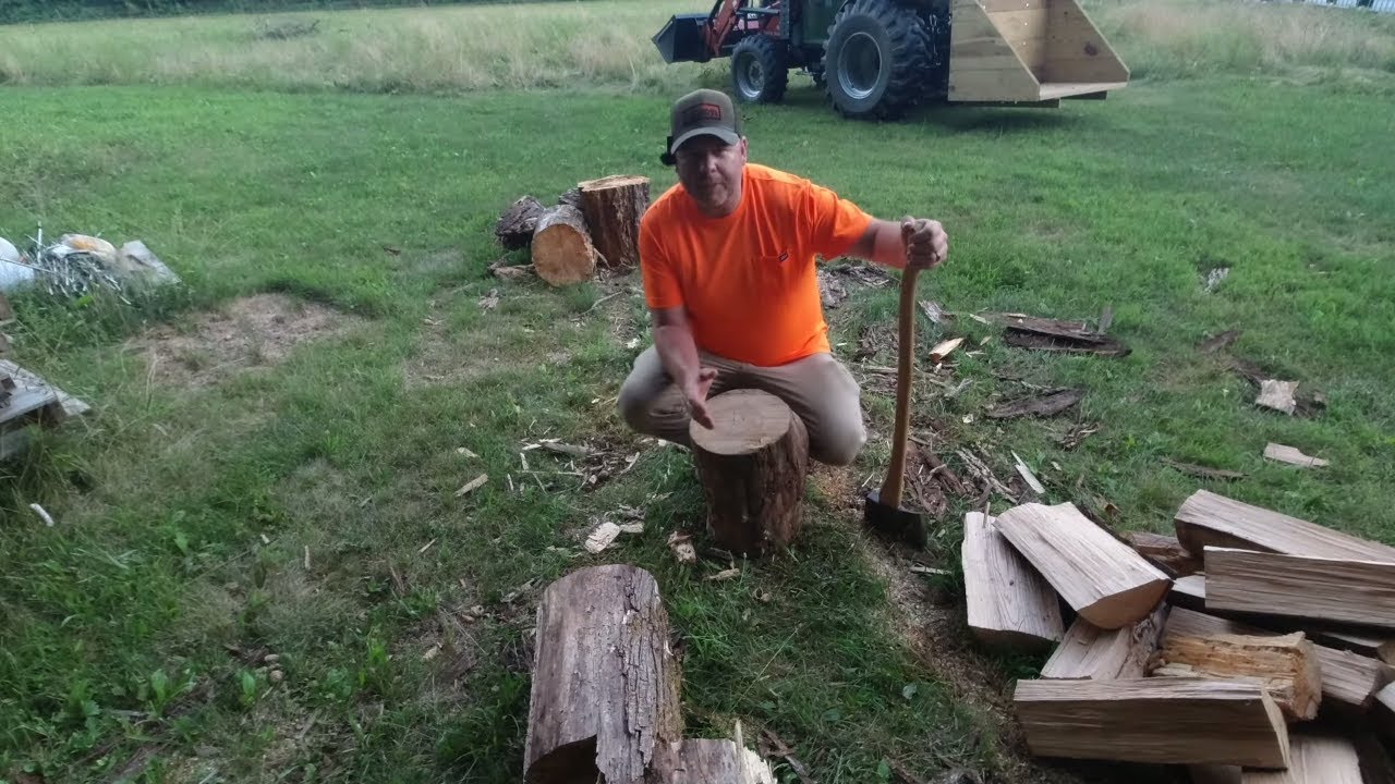 Furious Firewood Rant! Hand Splitting Firewood! - YouTube