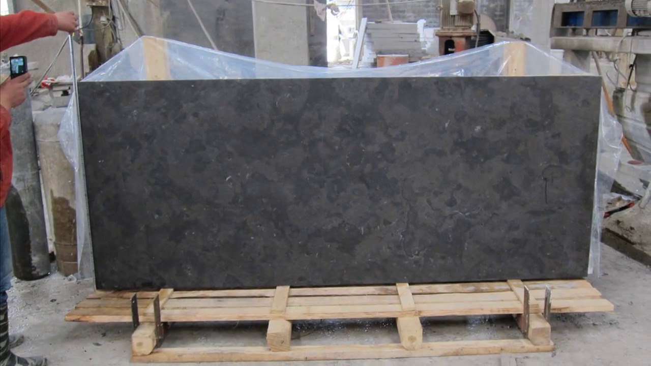 blue limestone countertop - YouTube