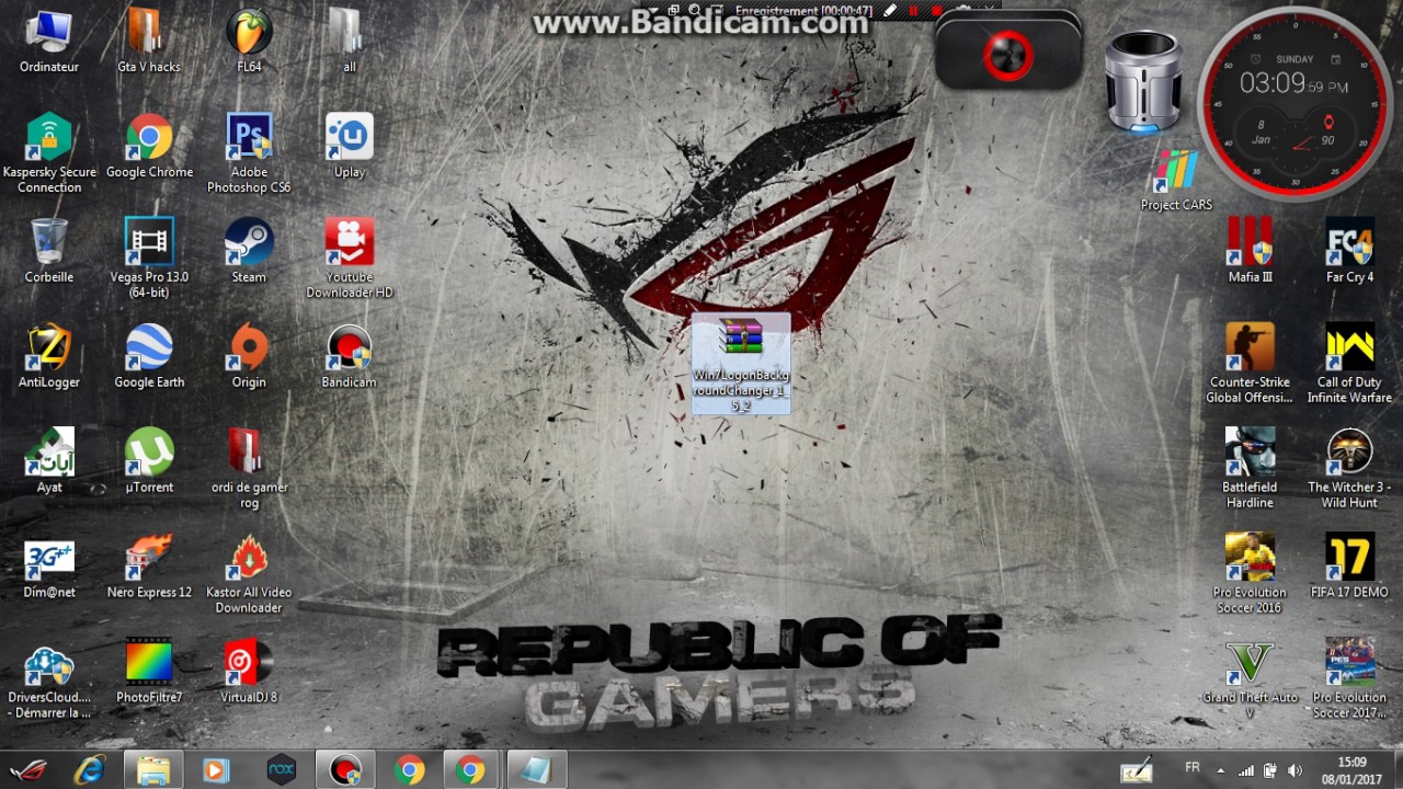 How To Change Windows 7 Logon Screen Background | HD - YouTube