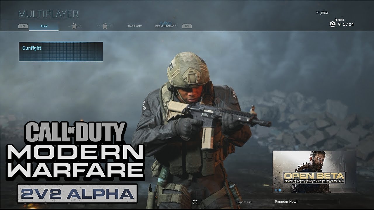Call of Duty: Modern Warfare (Alpha) Multiplayer Menu Music - YouTube