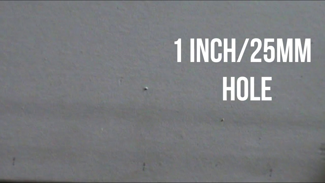 drywall bullet hit - YouTube