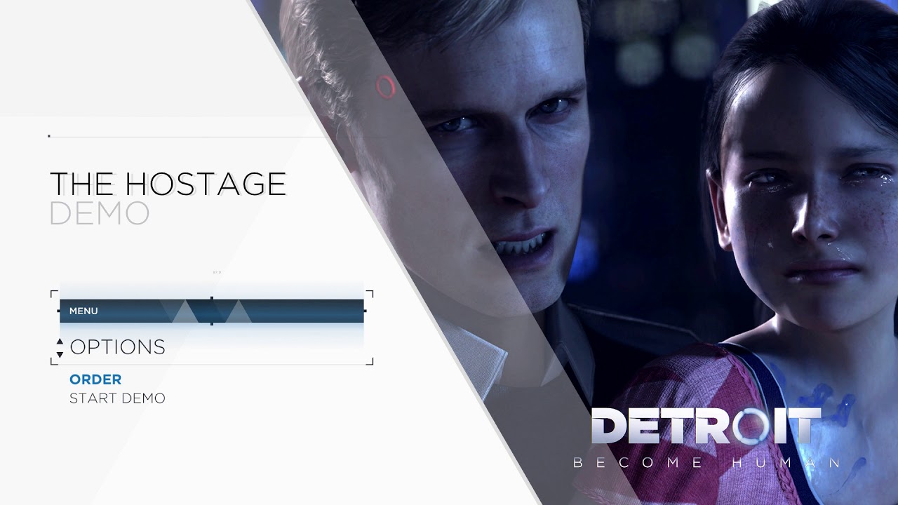 Game Menu and settings Detroit Become Human Early Gameplay Walkthrough ...