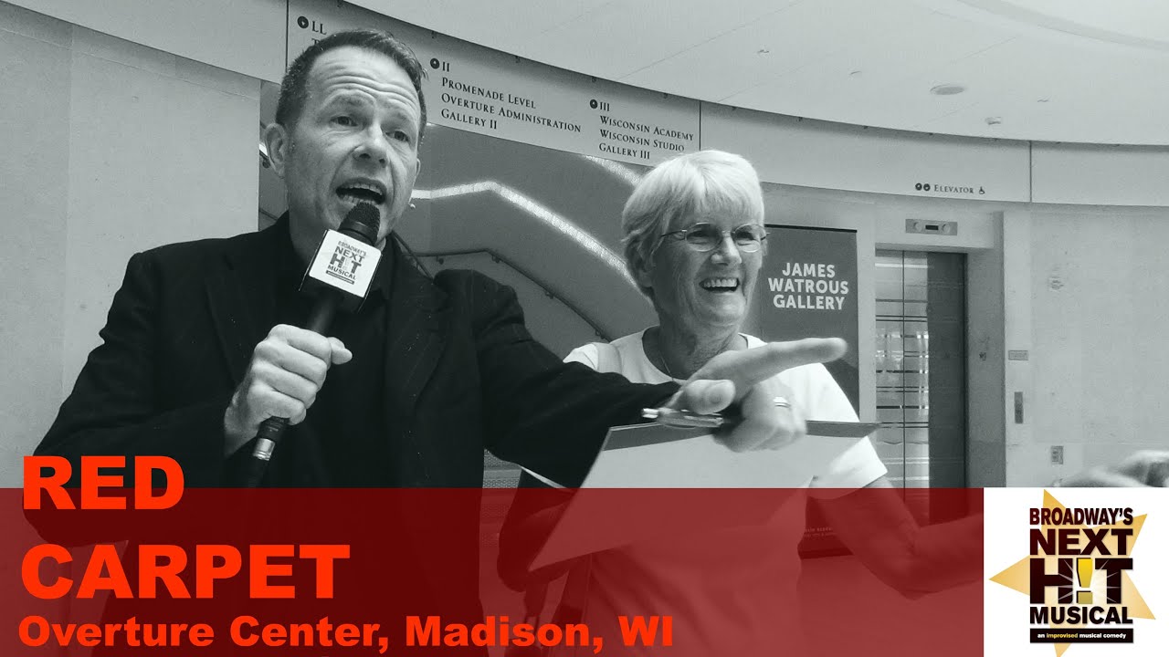 On the Red Carpet at the Overture Center with Greg Triggs for Broadway ...