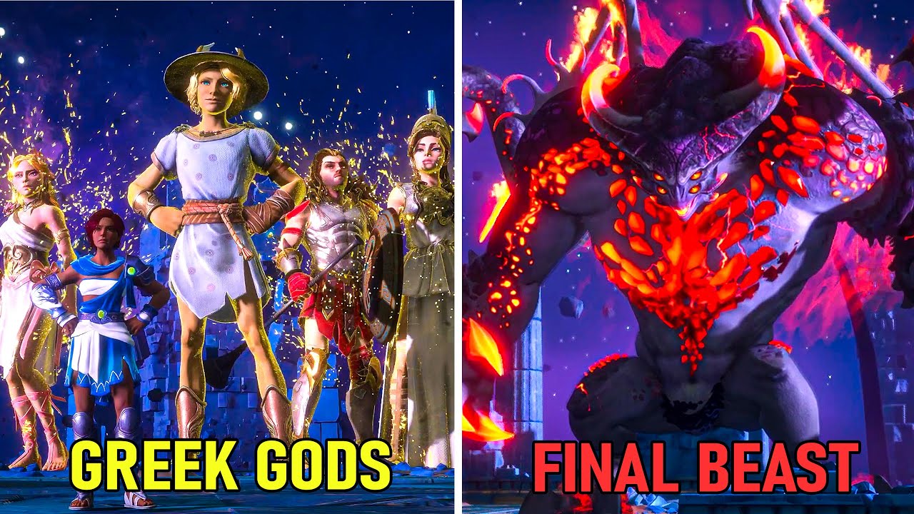 Final Boss: Typhon the Corruptor + Ending - Immortals Fenyx Rising [2k ...