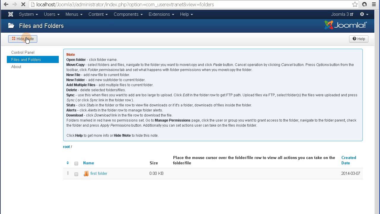 User Extranet for Joomla! 3 / Staff: Set permissions - YouTube