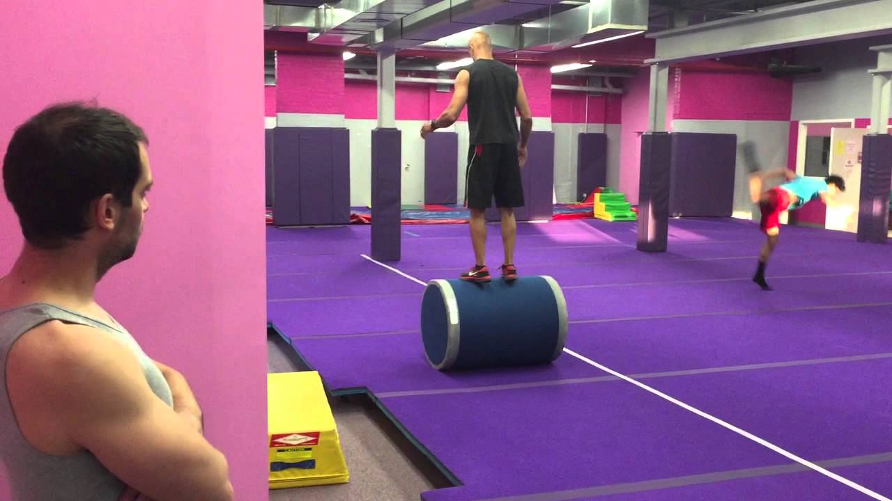 American Ninja Warrior Training- Barrel Walk - YouTube