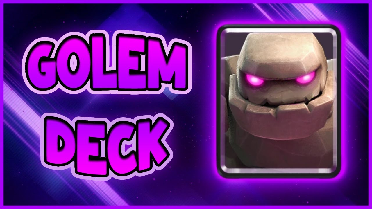 NEW BEST GOLEM DECK in CLASH ROYALE! - YouTube