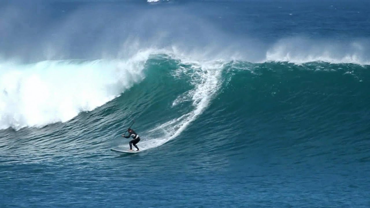 SUP Wave Marrawah with full Peanut Gallery Commentary! - YouTube