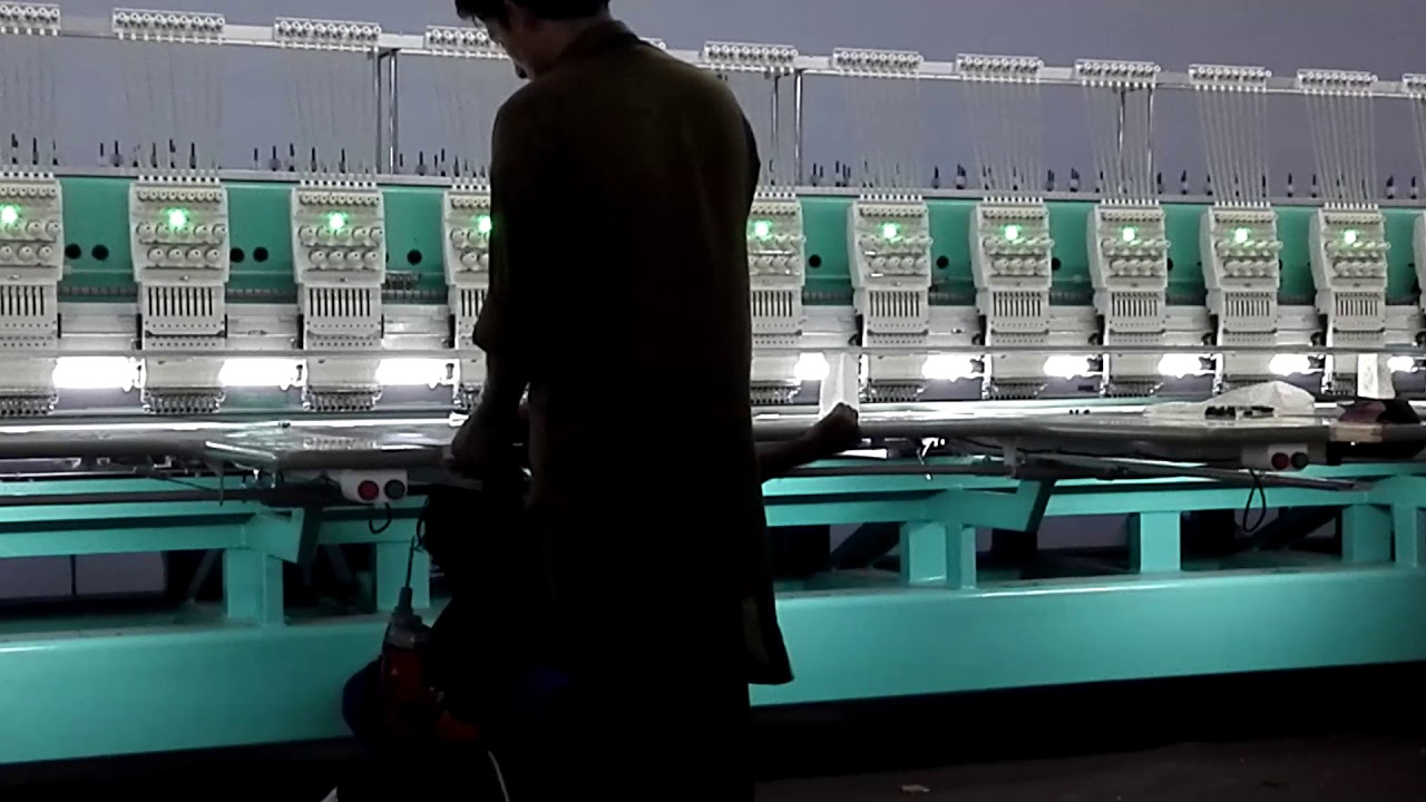 Promaker embroidery machine fitting - YouTube