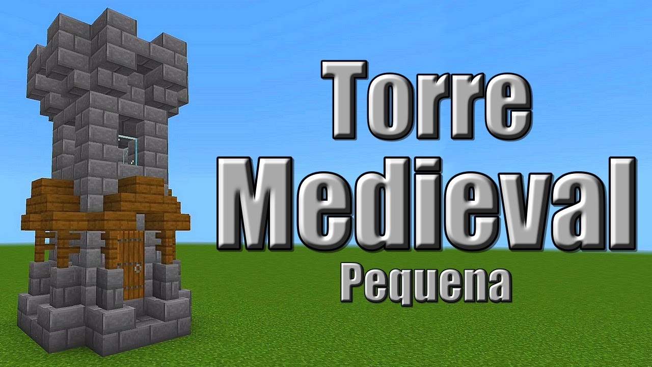 Como fazer uma TORRE MEDIEVAL pequena no Minecraft - YouTube