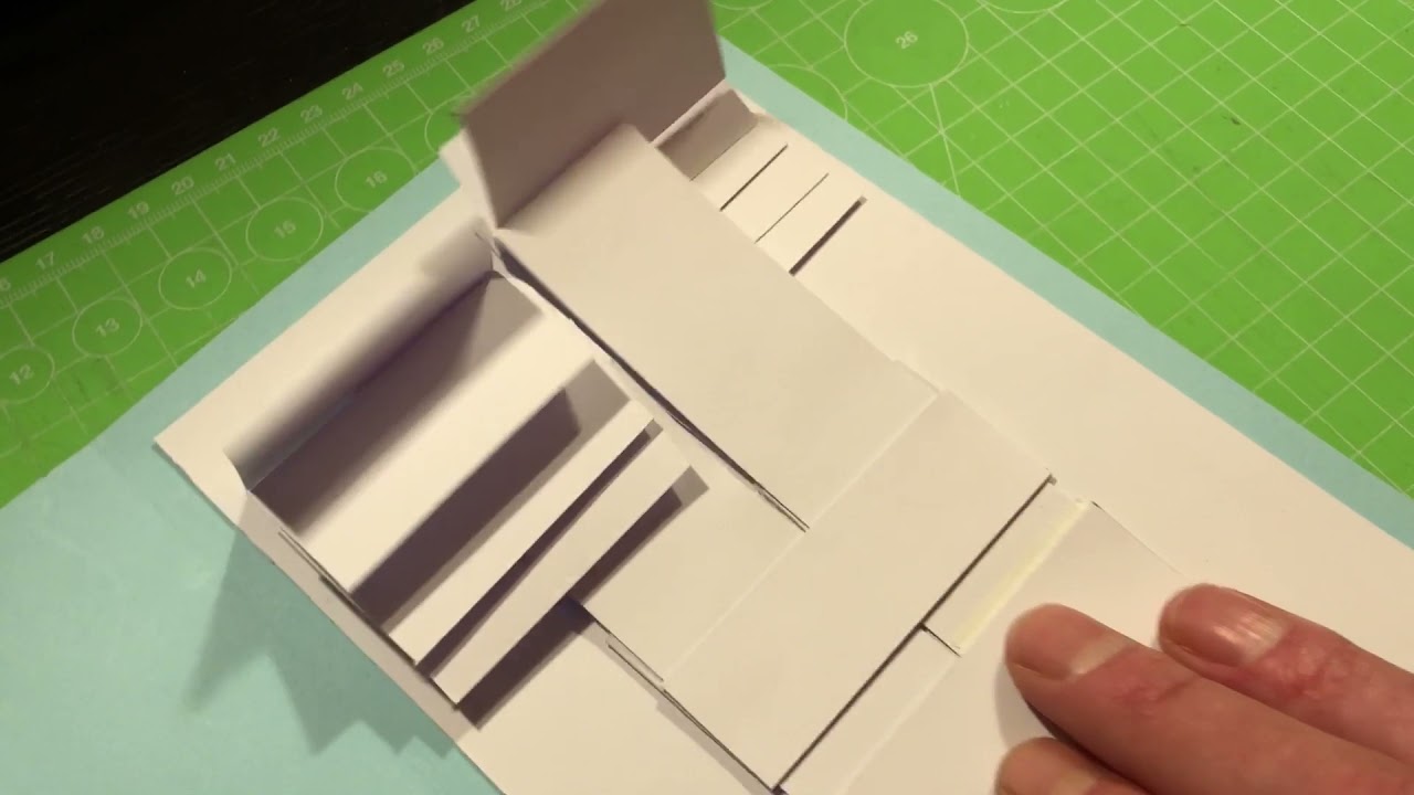 Opposite waterfalls with one pull tab - Take 2 (Pop-up experiment ...