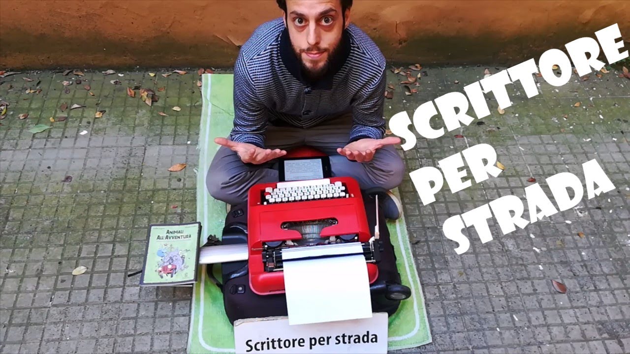 Intervista a Scrittore per strada - YouTube