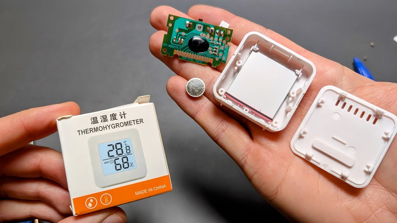 Teardown , Open & Repair Mini LCD Digital Thermometer with Humidity ...