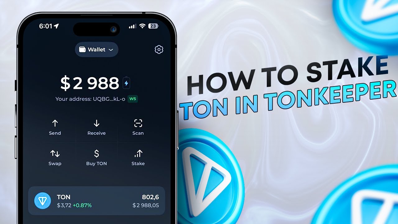 How To Stake Toncoin ($TON) using Tonkeeper Wallet - YouTube