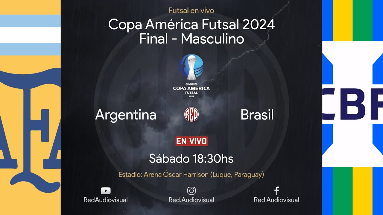 🔴 Argentina vs Brasil - Final - Conmebol Copa América Futsal 2024 ...