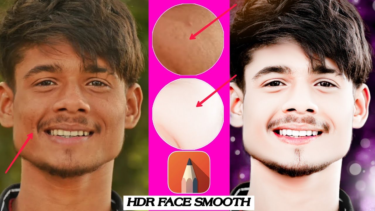 FACE KO GORA⚪ AND SMOOTH KAISE KARE IN SKETCHBOOK ME || TOP FACE SMOOTH ...