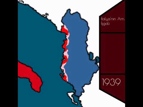 Faşist İtalya'nın Arnavutluk İşgali-[1939]-|Harita|
