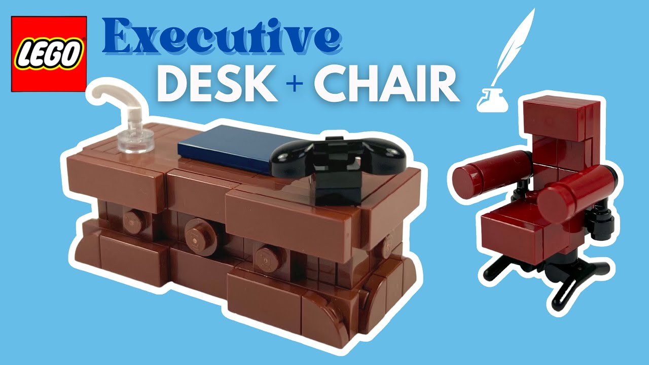 Executive Desk | LEGO Build Tutorial - YouTube