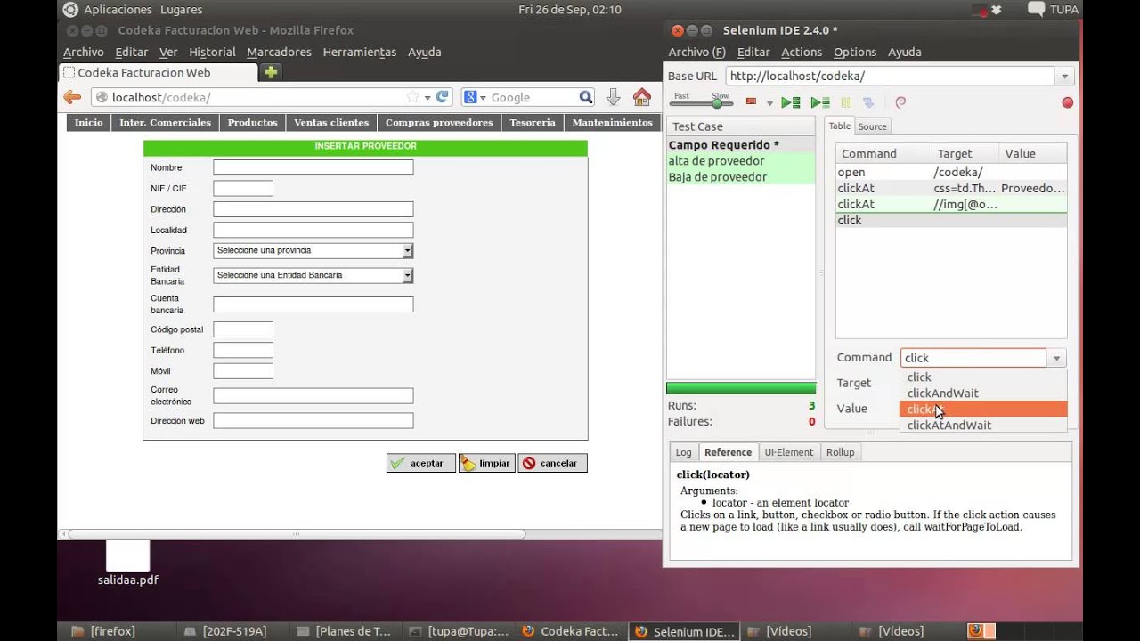Automatización de pruebas con Selenium IDE - YouTube