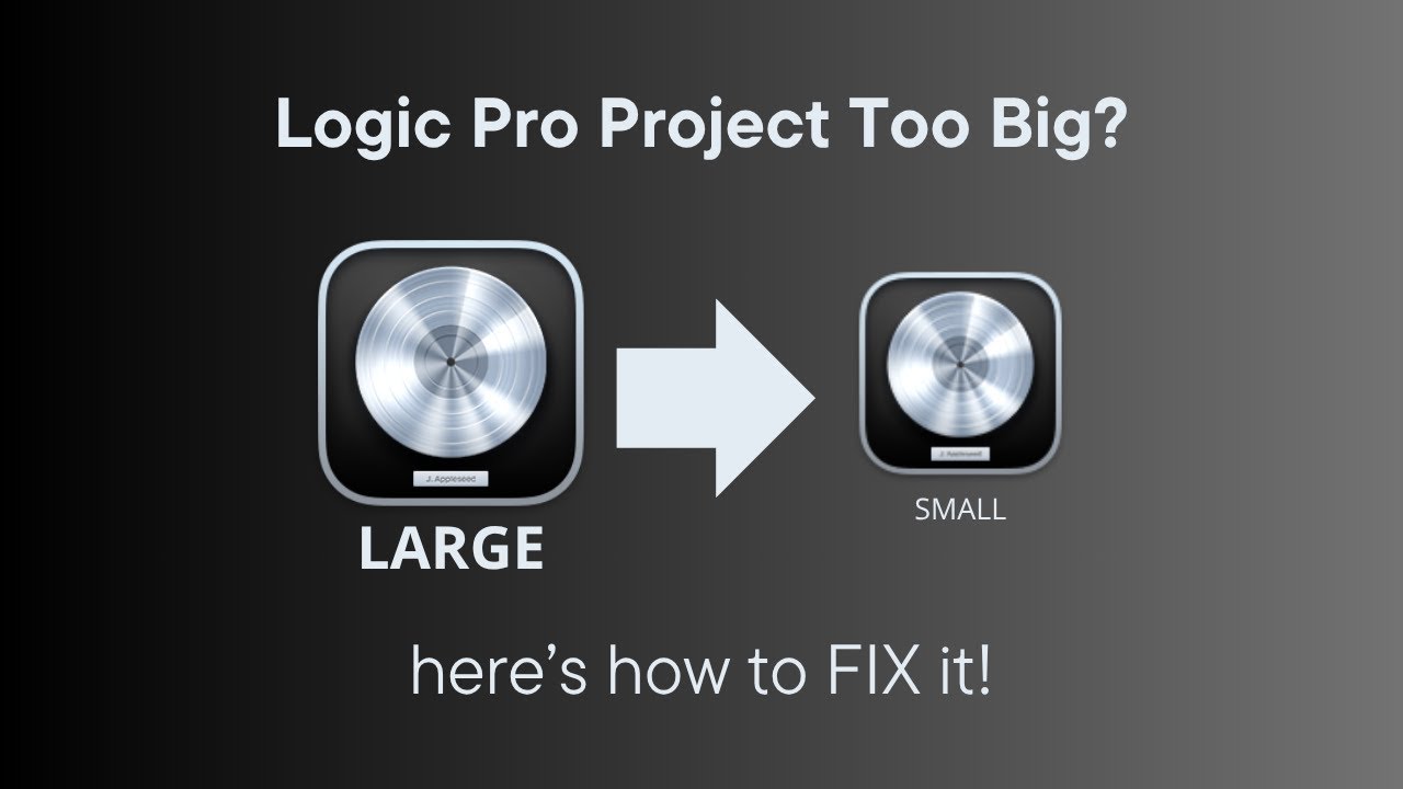 Logic Pro Project Too Big? Here's How to FIX it! - YouTube