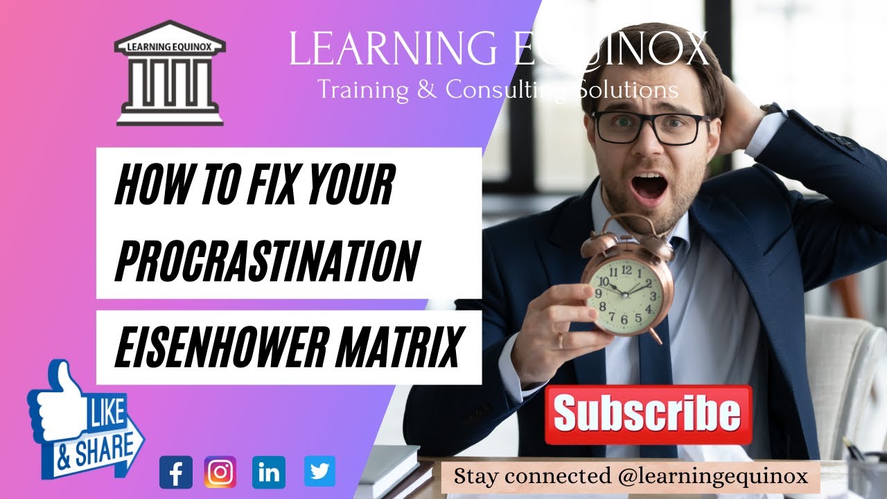 How the Eisenhower Matrix can fix your Procrastination issues ...