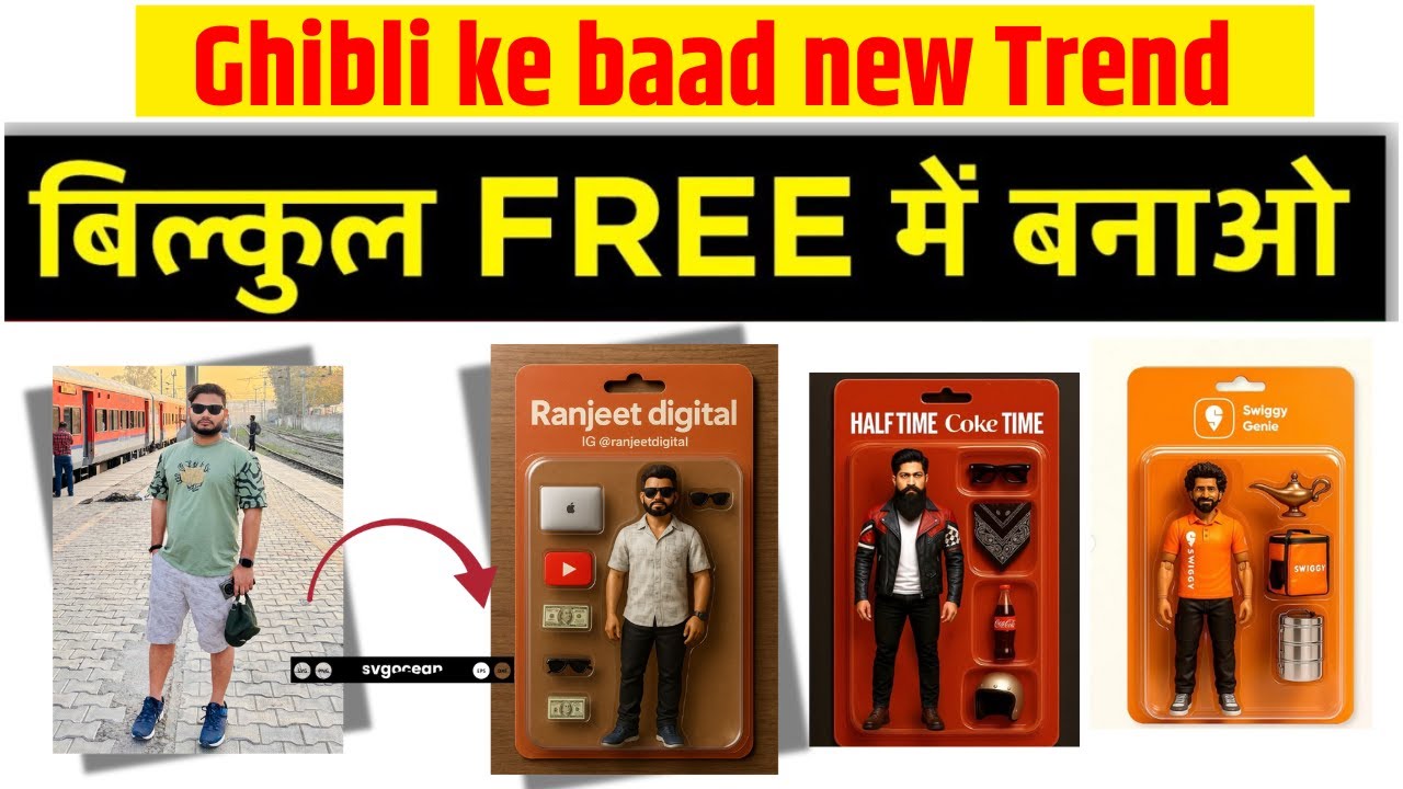 Ghibli art ke baad new image trend |action toy trend prompt | action ...