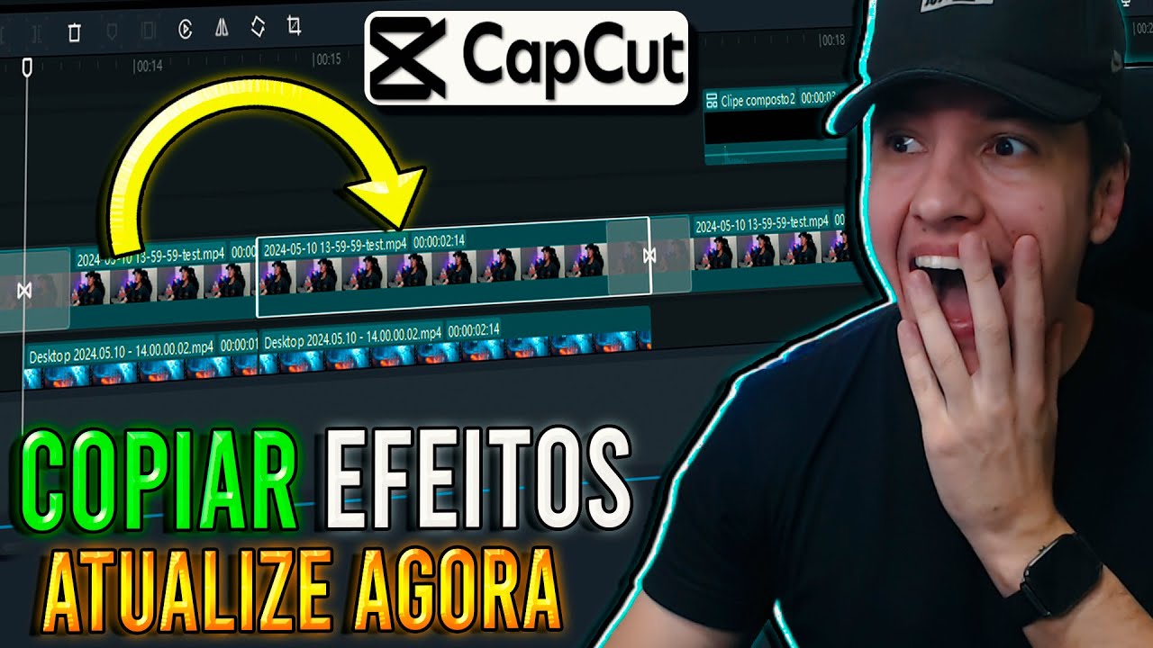 Como COPIAR EFEITOS para OUTRO VÍDEO no Capcut - NOVA FUNÇÃO - YouTube