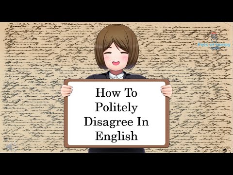 English Lesson - 1 How To Politely Disagree in English - YouTube