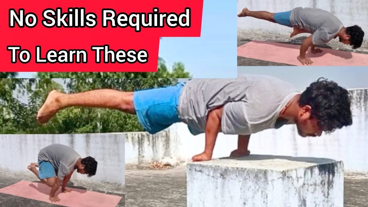 Learn Crow Pose And Elbow Planche | Basic And Advance Yoga Pose ( No Skills Required ) - YouTube
