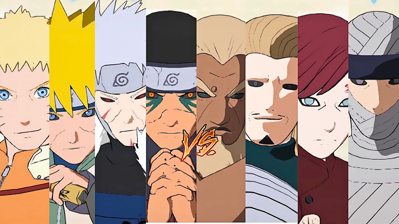 HOKAGES X TODOS OS OUTROS KAGES - Batalha de VILAS | Naruto Shippuden ...