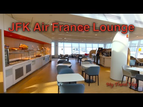 An OK lounge at a messy airport | New York JFK Airport Air France ...