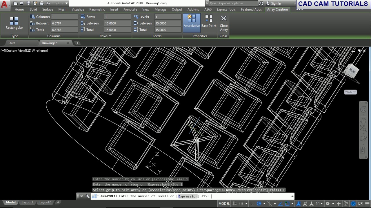 AutoCAD TUTORIAL 2018 KNURLED SURFACE GLASS MODELLING# - YouTube