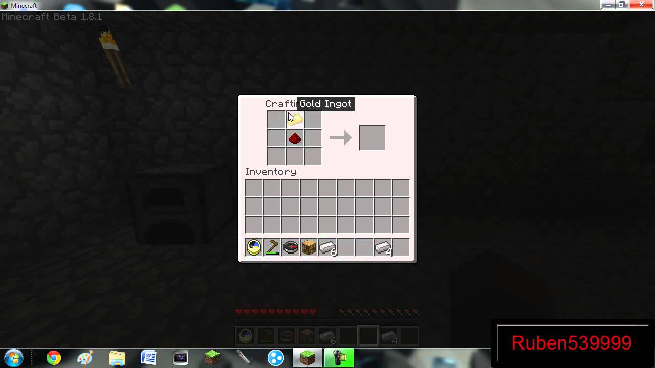 Como hacer una brújula y un reloj en minecraft. - YouTube