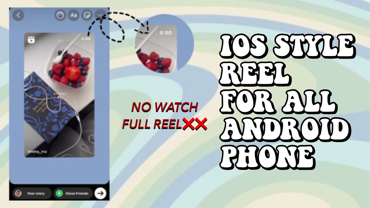 Ios style reel for all android phones ( Instagram) | Hridya - YouTube