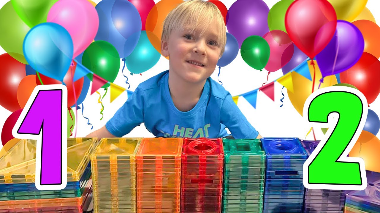 Adam play with toys learns colors and numbers - YouTube