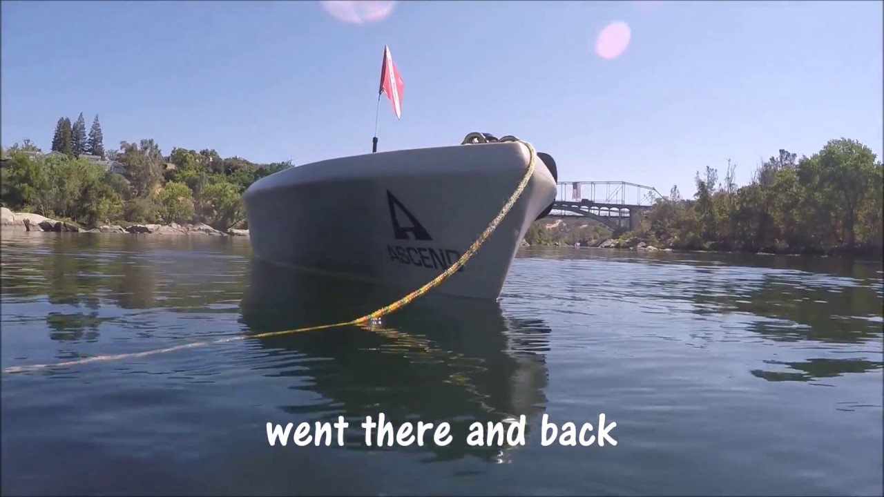 Kayak dive seeking lost treasures in Lake Natoma (the American River ...