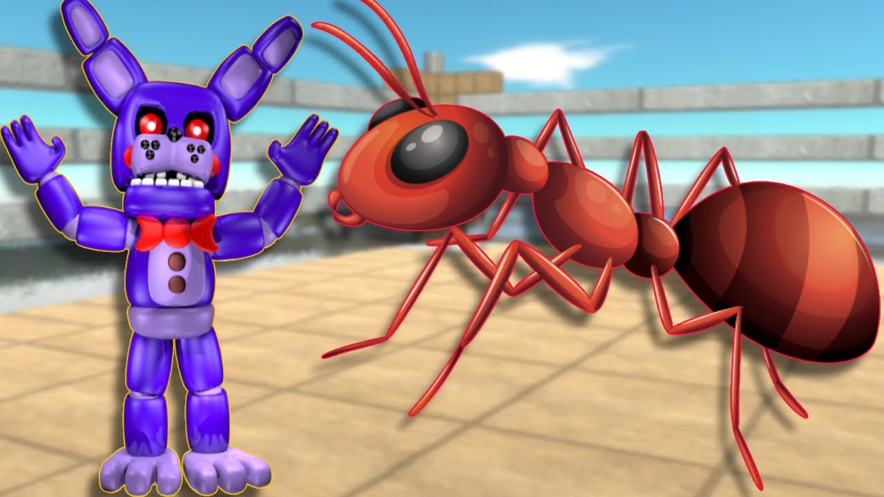 FNAF BONNIE vs NEW UPDATE Great bulldog Ant - Animal Revolt Battle ...