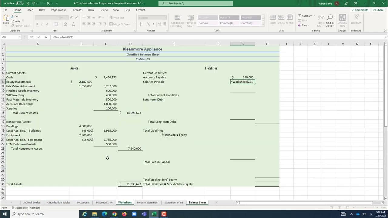 AC116 Comprehensive Assignment 4 Example Problem Part Ten - YouTube