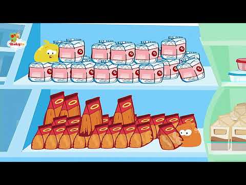 Pitch y Potch: El supermercado y Píntame un cuento: Fifí el pez, Versión en inglés