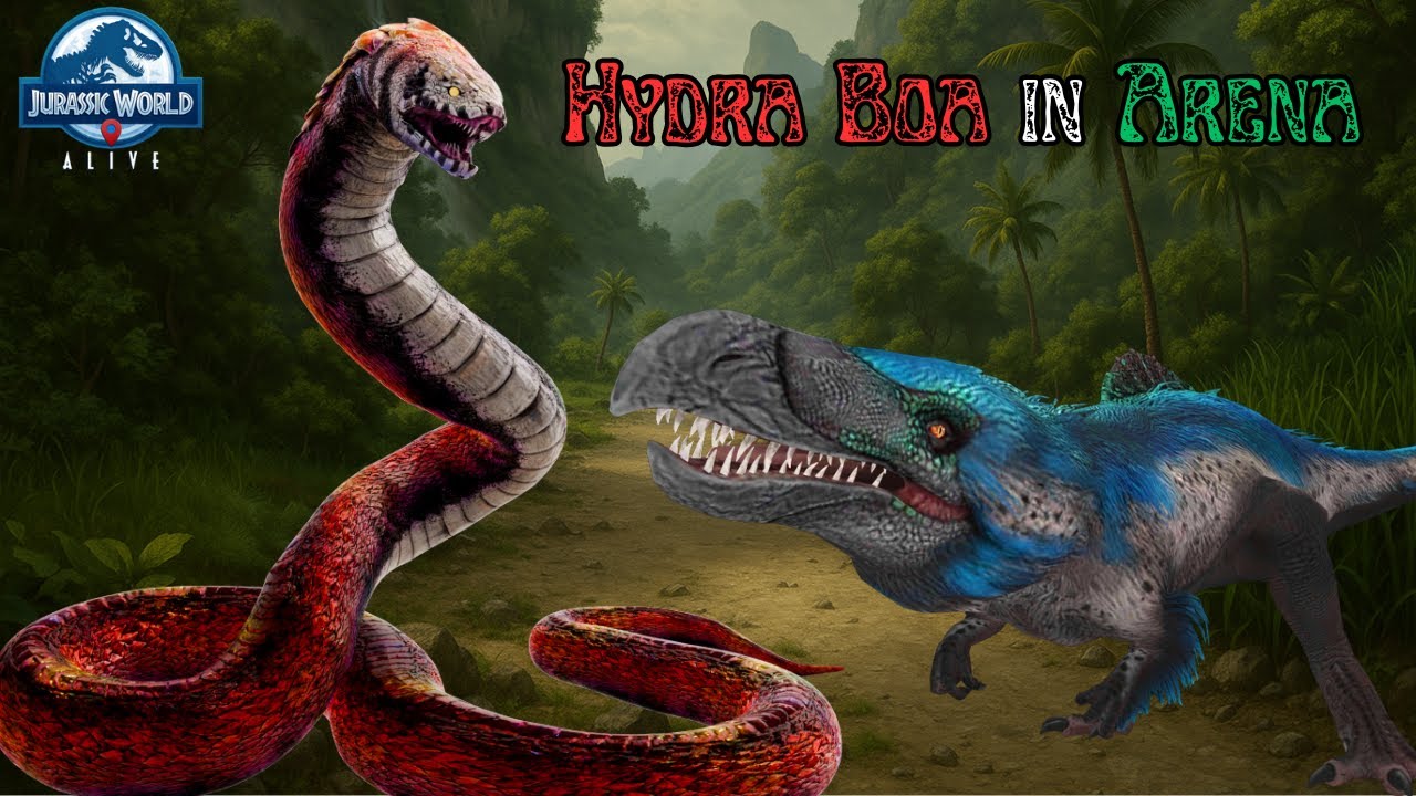 WOW we face HYDRA BOA in ARENA 😳 | PVP Battles | Jurassic World Alive ...