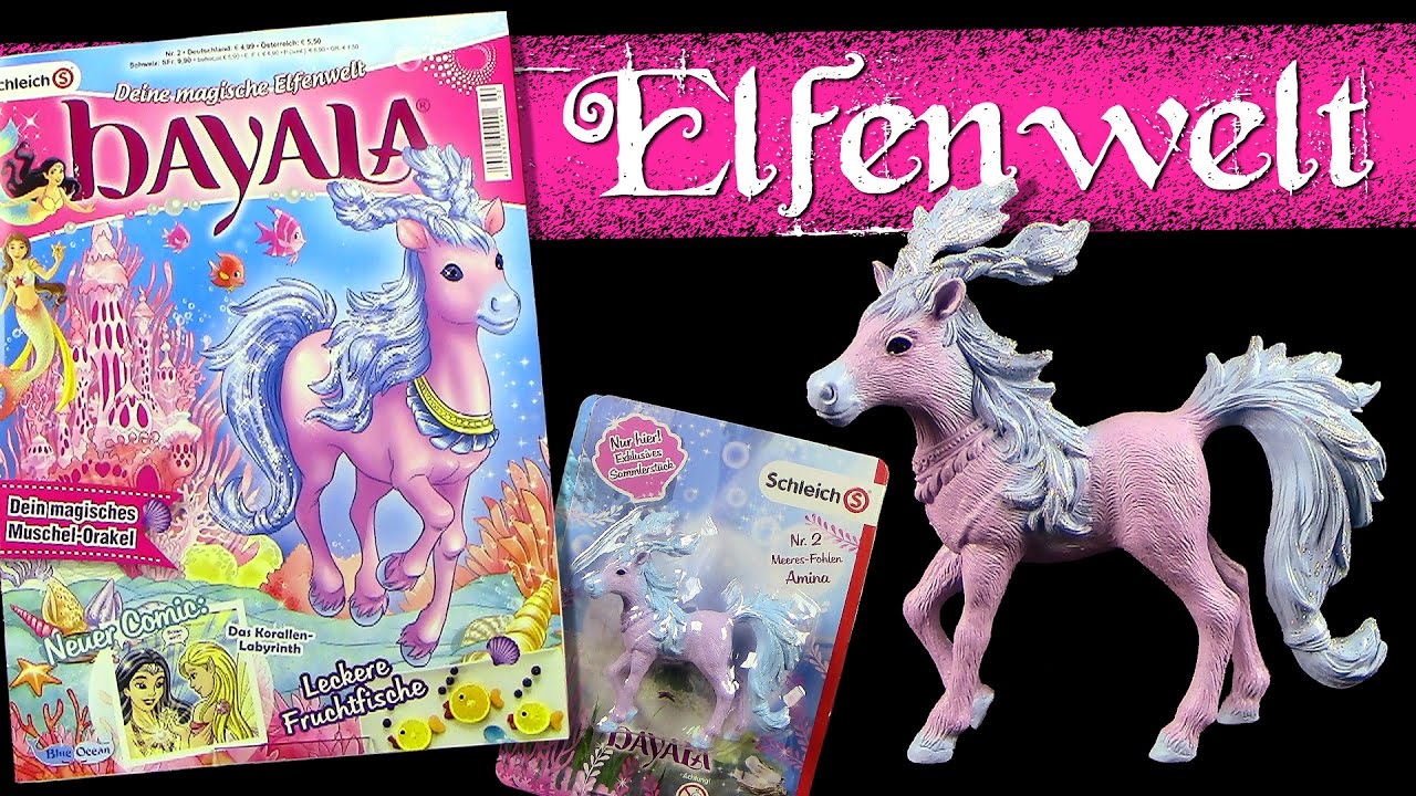 Schleich ® Bayala ® Magazin 2 / 2017 mit Meeres Fohlen Amina - Unboxing ...
